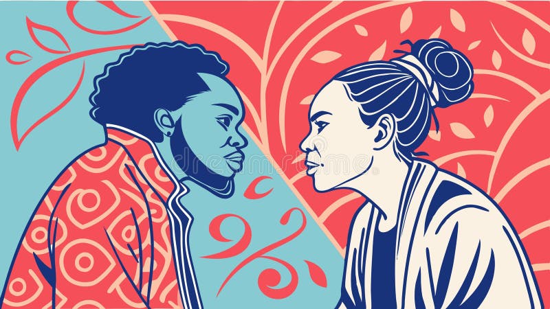 Intimate Profile of Two Women, Connection and Empathy, Human Bonds ...