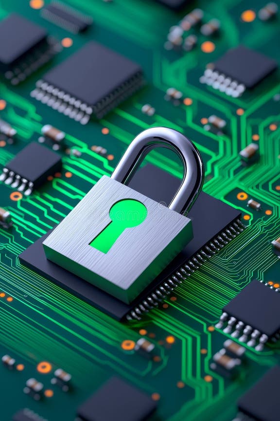 An Intimate Shot of a 3D Sci-fi Encryption Setup, Showcasing ...