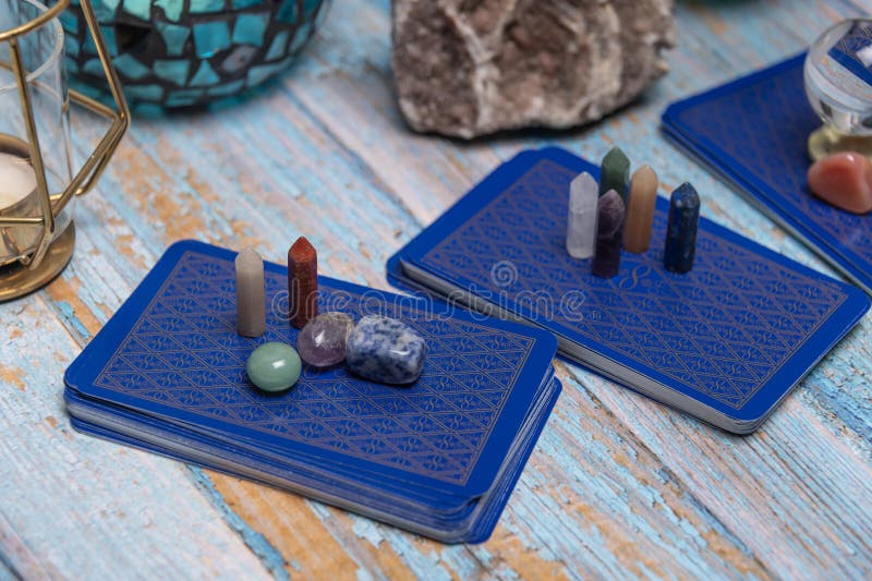 An Intimate Tarot Reading Session Arrangement Featuring Vibrant ...