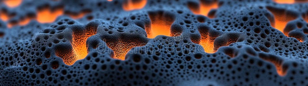 An Intimate View of Elaborate, Organic Structures Showcasing Glowing ...