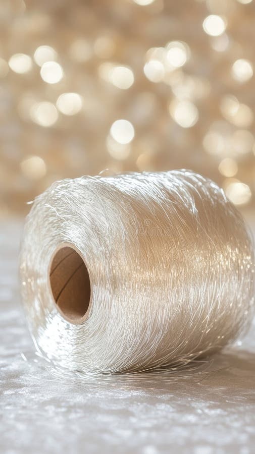 An Intimate View of Glossy Silver Wire Coils, Accentuated by Delicate ...