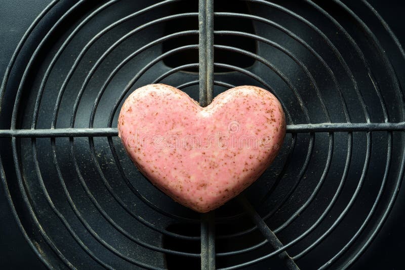 An Intimate View of a Pink Heart Logo on a Stylish Electronic Device ...