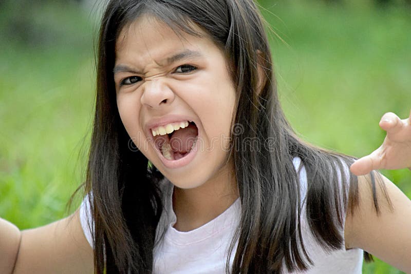 Intimidating Female Student Stock Image - Image of intimidating, young ...