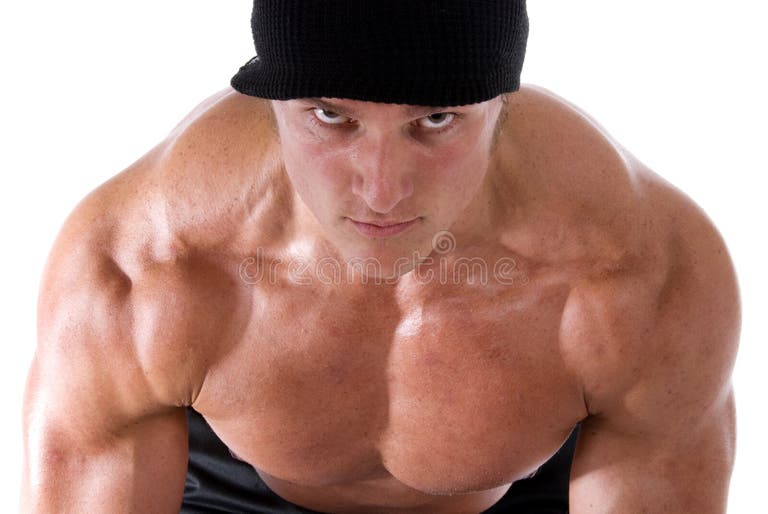 Intimidating stare. stock photo. Image of intense, athletic - 2774810