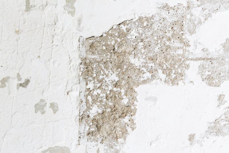 Intonaco Bianco Stracciato Strutturato Con Deformazione Del Foro ...