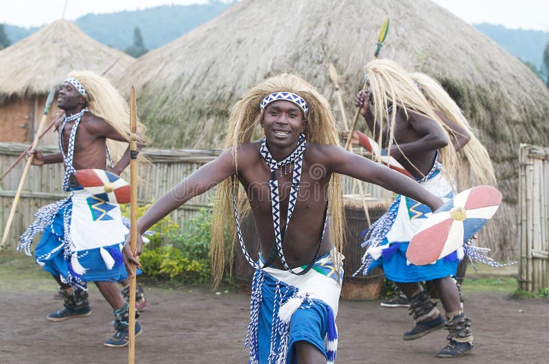 Intore dancers editorial stock image. Image of tourism - 19595874