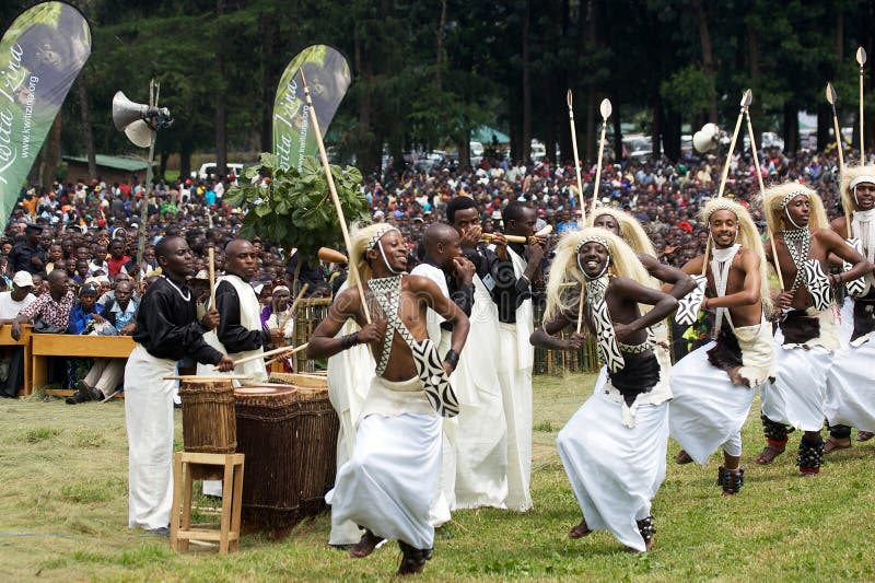 Intore Dancers At The Kwita Izina Ceremony Editorial Photo - Image ...
