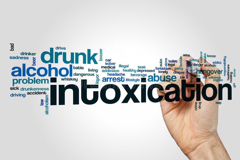 Intoxication Word Cloud Concept Stock Illustration - Illustration of ...