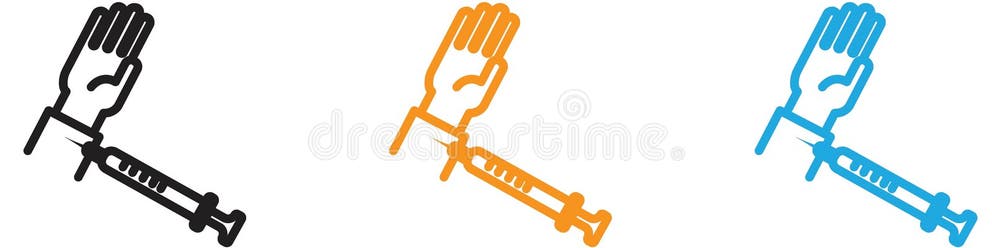 Intradermal Injection Vector Logo Set Collection for Web App Ui Stock ...