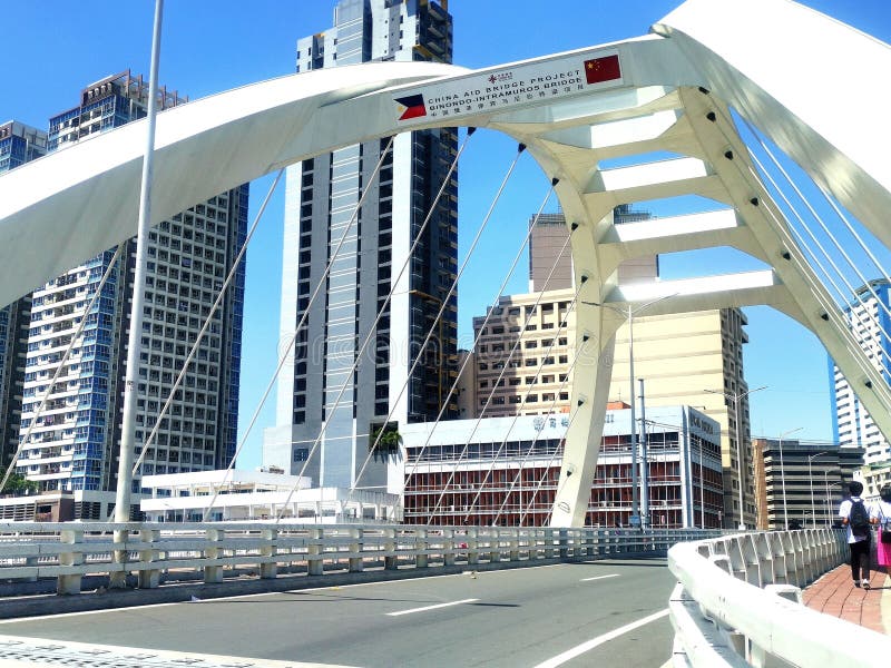 Intramuros-Binondo Bridge Manila Editorial Stock Image - Image of ...