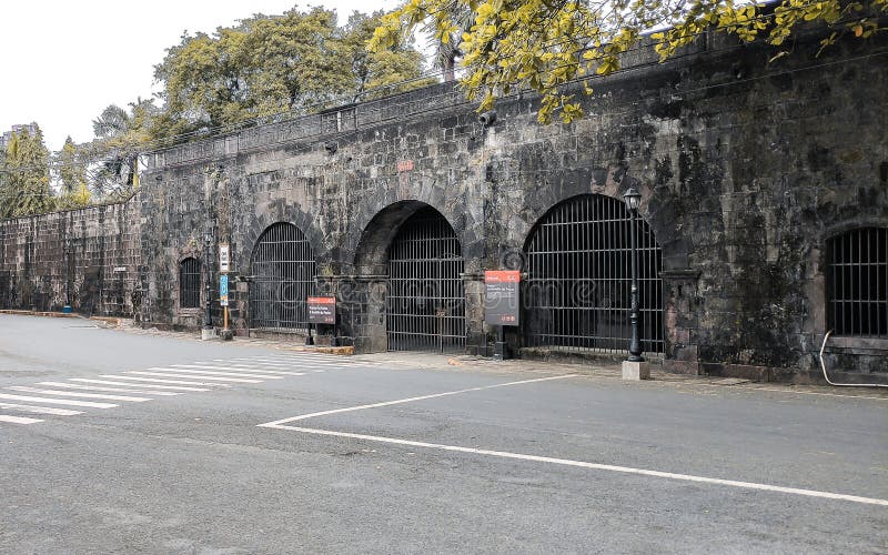 Intramuros Landmark stock photo. Image of building, structure - 213590802