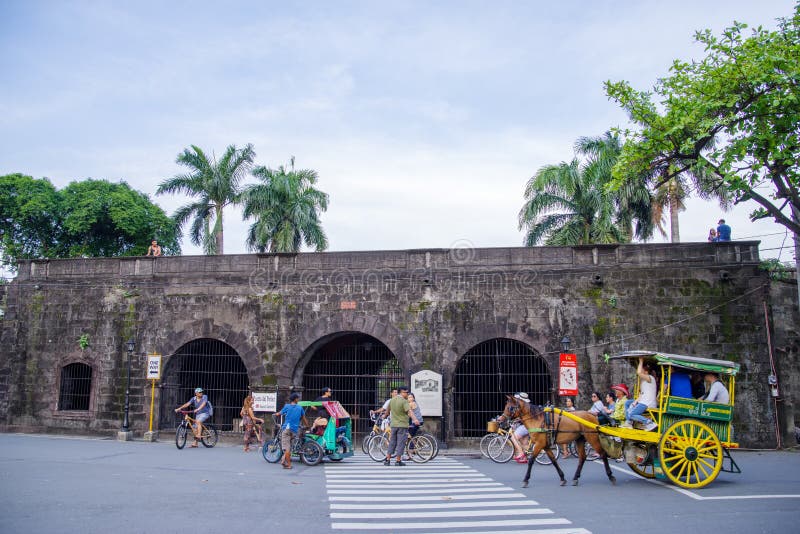 Intramuros Wall editorial photography. Image of tower - 83644322