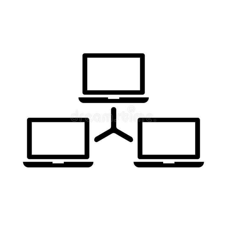 Intranet (distributed Network, Computer Network) Icon Illustration ...