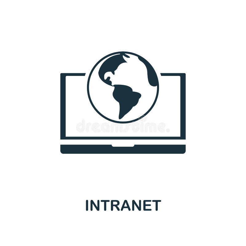 Intranet Icon. Simple Element Stock Vector - Illustration of element ...
