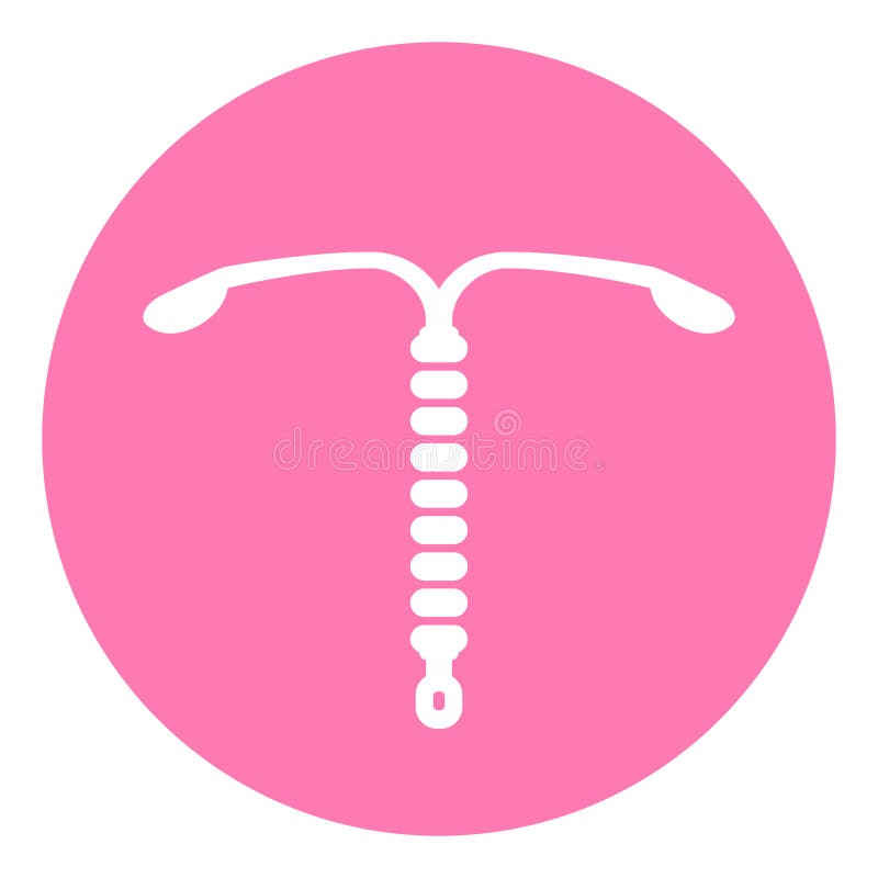 Intrauterine Contraceptive Device Iud Vector Icon Stock Vector