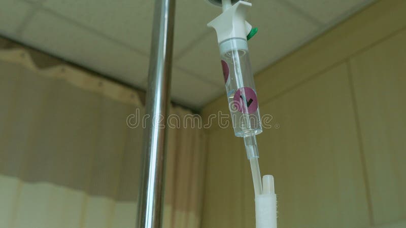 Intravenous Drip in a Hospital Room Stock Footage - Video of sick ...