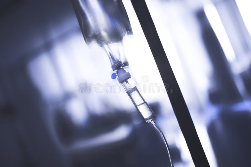 Intravenous Drip System in Obscure Ward Stock Image - Image of hospital ...