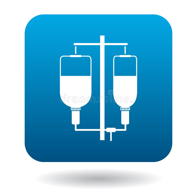 Intravenous Infusion Icon in Simple Style Stock Vector - Illustration ...