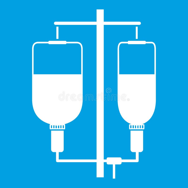 Intravenous Infusion Icon Digital Red Stock Vector - Illustration of ...