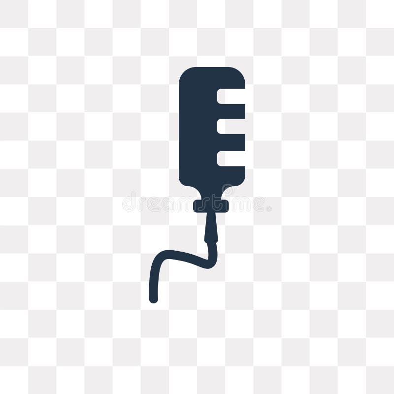 Intravenous Vector Icon Isolated on Transparent Background, Intravenous ...
