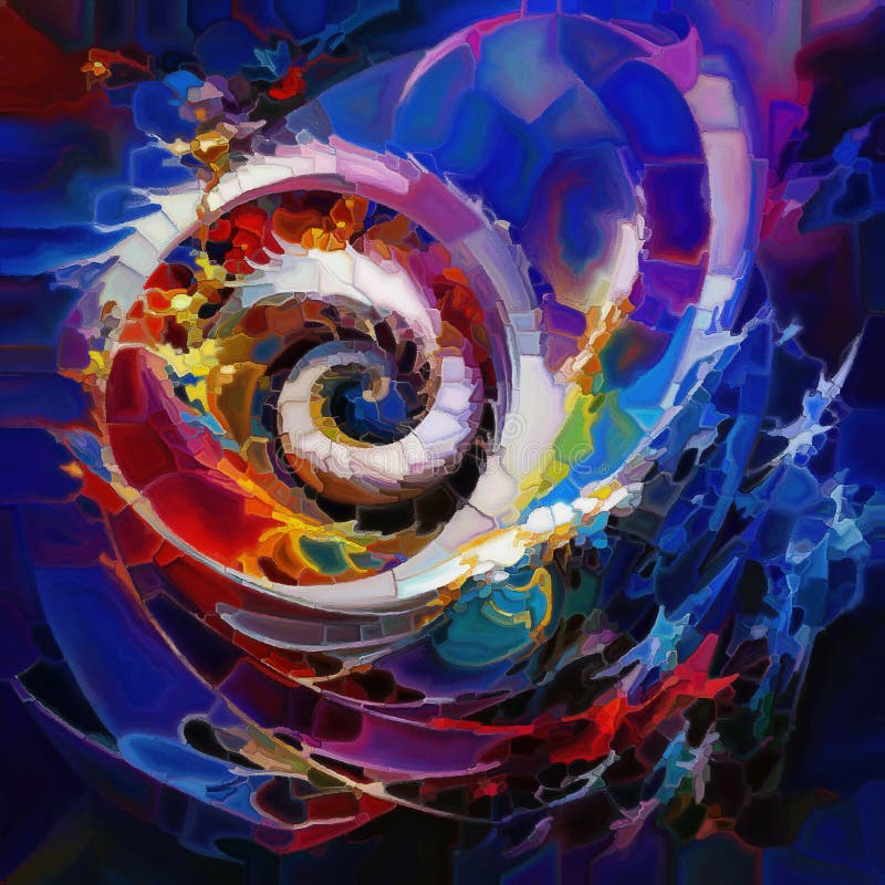 Intricacies of Color Constellations Stock Illustration - Illustration ...