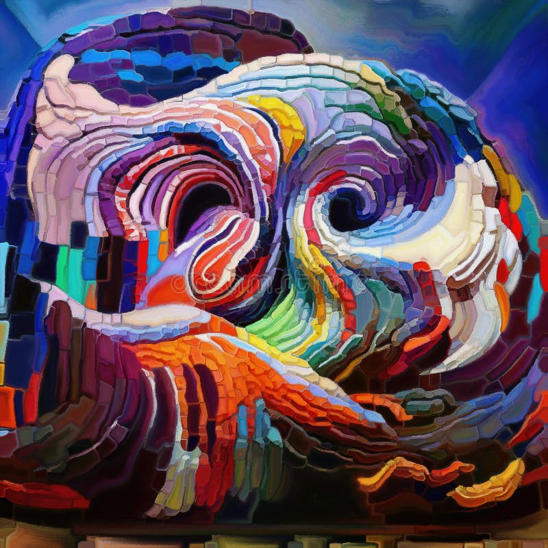 Intricacies of Color Constellations Stock Illustration - Illustration ...