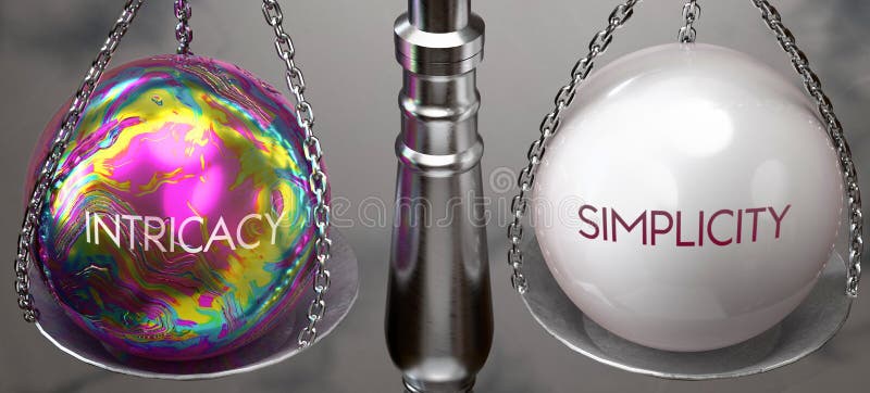 Intricacy or Simplicity - Weighing Two Choices, Available Options Stock ...