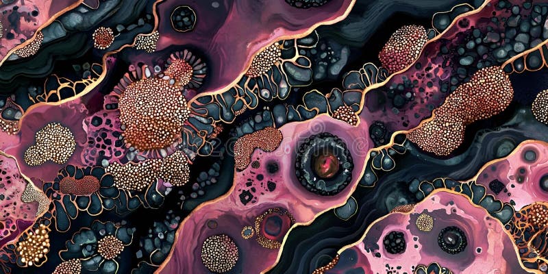 Intricate Abstract Art with Vibrant Colors Stock Illustration ...