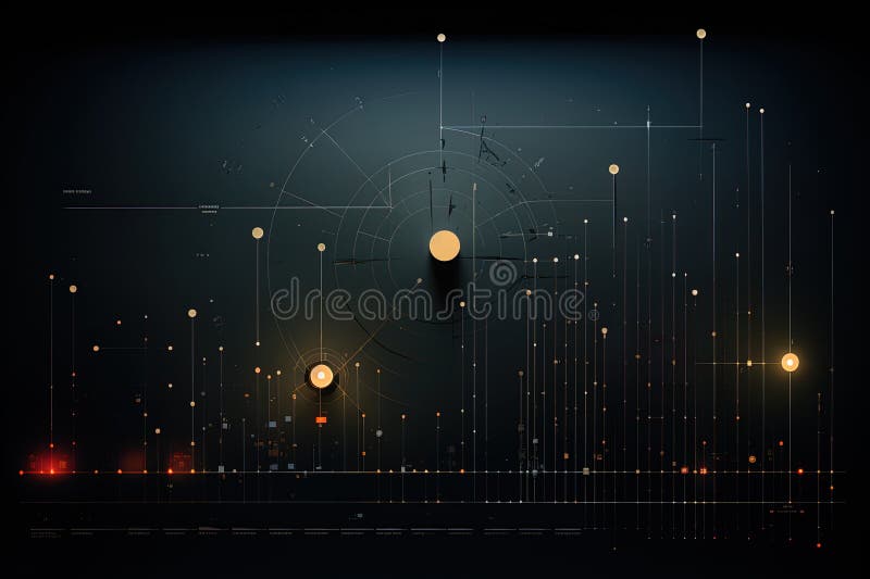 Intricate Abstract Background of Metric Data Interpretations and ...