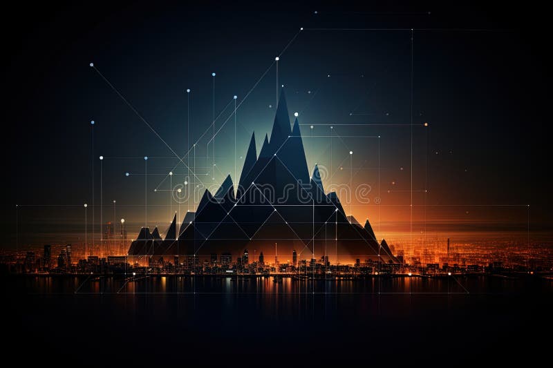 Intricate Abstract Background of Metric Data Interpretations and ...