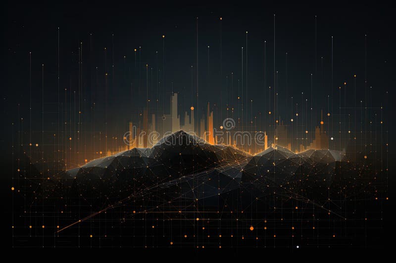 Intricate Abstract Background of Metric Data Interpretations and ...