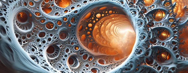 Intricate Abstract Biological Cell Structures in Artistic Stock ...