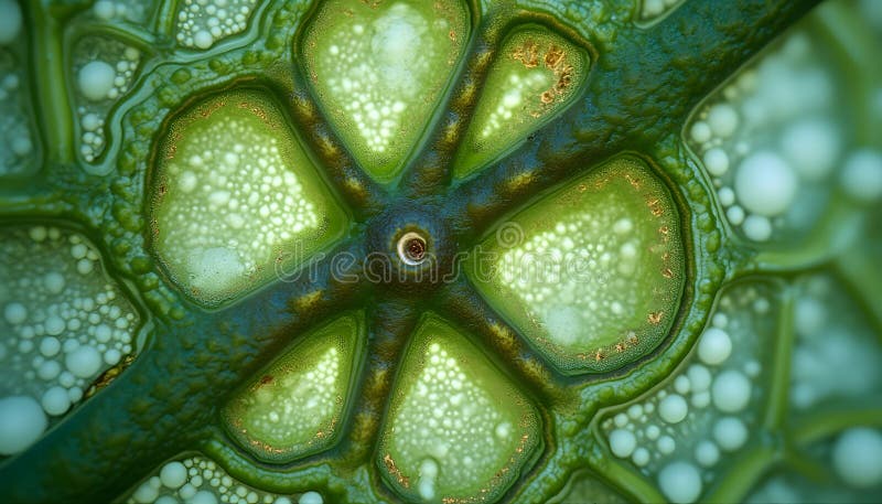 Intricate Abstract Biostructure Displaying Organic Patterns and ...