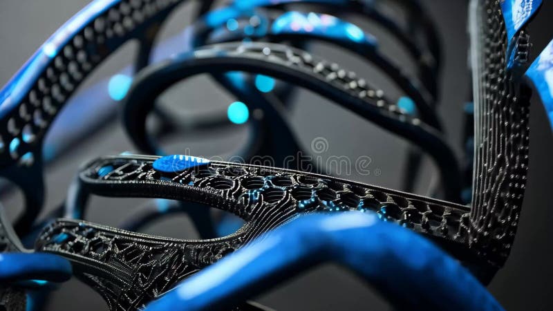 The Intricate Abstract Design Features a Complex Structure with Vibrant ...