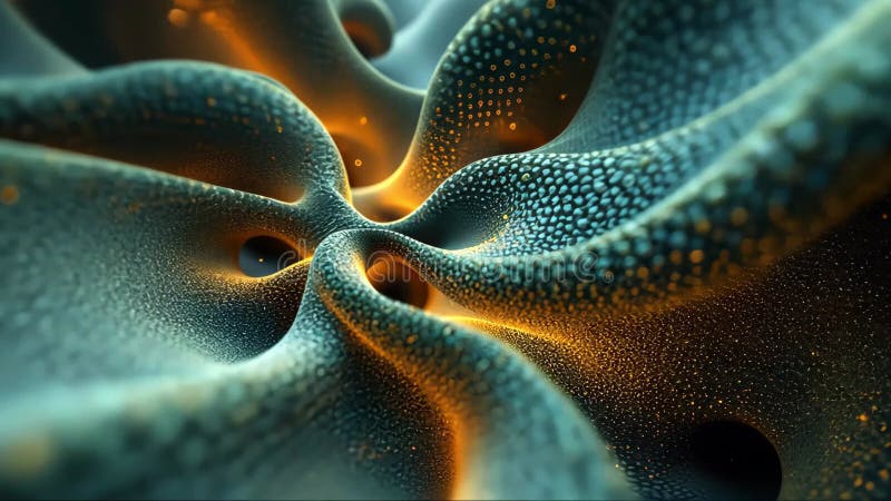 Intricate Abstract Design Featuring Luminous Patterns and Textures in a ...