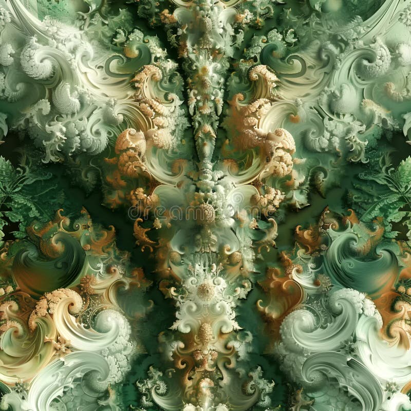 Intricate Abstract Design Featuring Swirling Patterns and Earthy Tones ...