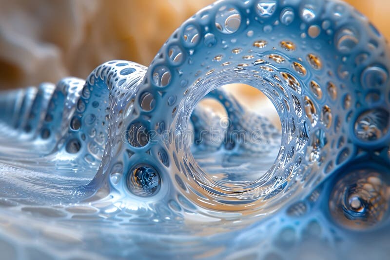 Abstract Blue Geometric Structure for Creative Design and Modern Art ...