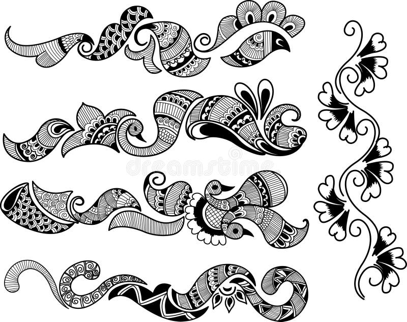 Intricate abstract designs stock vector. Illustration of designs - 18407487
