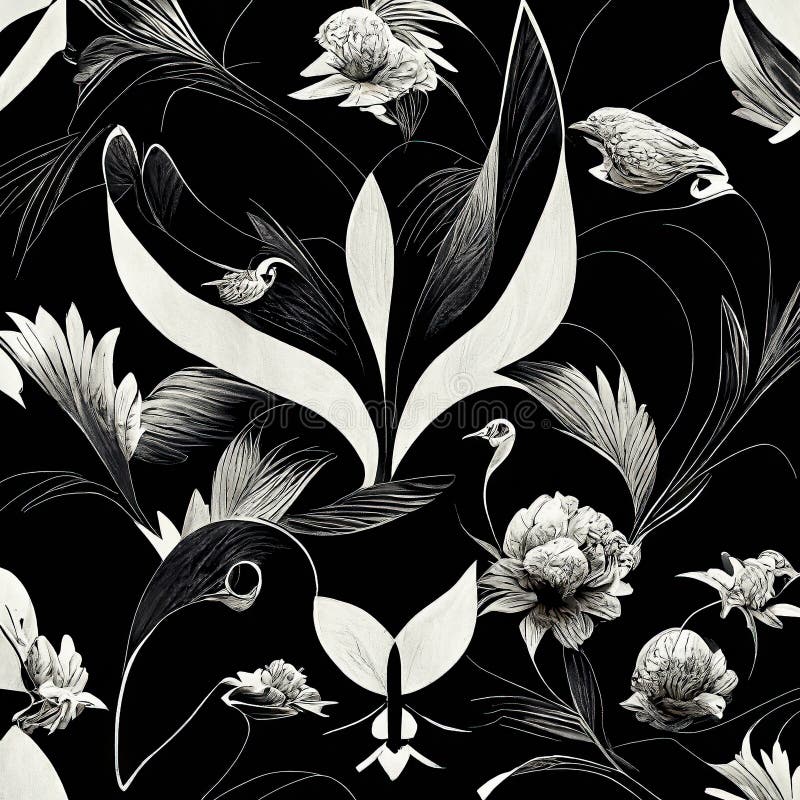 Intricate Abstract Floral Pattern Background Stock Illustration ...