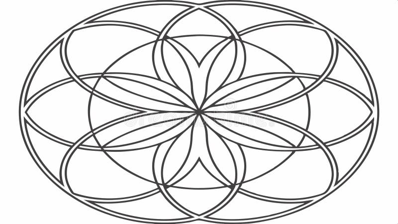 Intricate Abstract Geometric Pattern of Circles Vector Design Generative AI Stock Vector ...