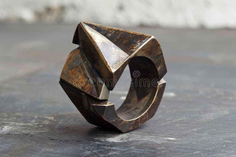 Intricate Abstract Geometric Ring. Generate Ai Stock Image - Image of ...