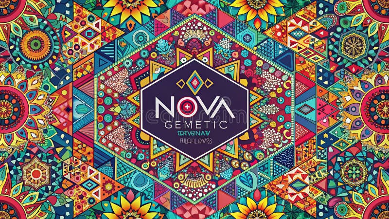 Intricate Abstract Geometry Bold Patterns and Vibrant Colors NoVa ...