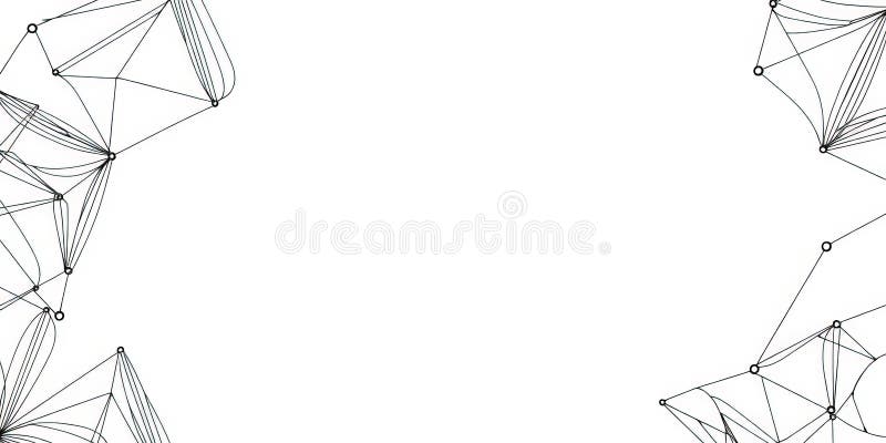 Intricate Abstract Line Art a Dynamic Visual Symphony of Overlapping ...