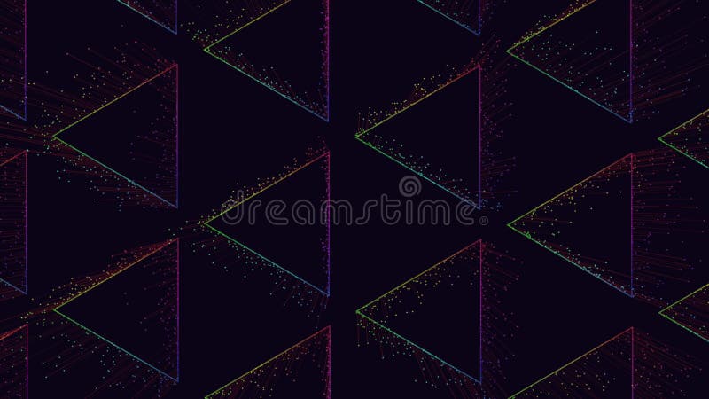 Vibrant Geometric Pattern Lines, Shapes, and Colorful Dots in Abstract ...