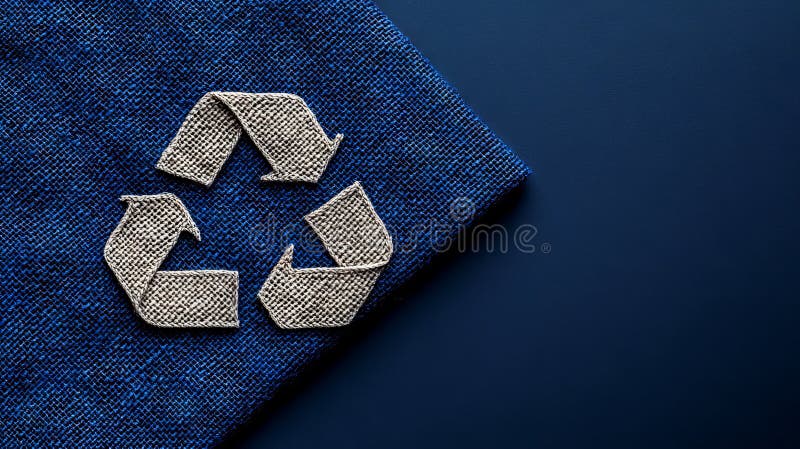 An Intricate Abstract Piece Featuring a Recycle Symbol, Crafted from ...