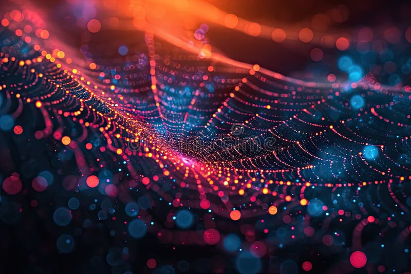 Intricate Abstract Spiderweb Design Stock Illustration - Illustration ...