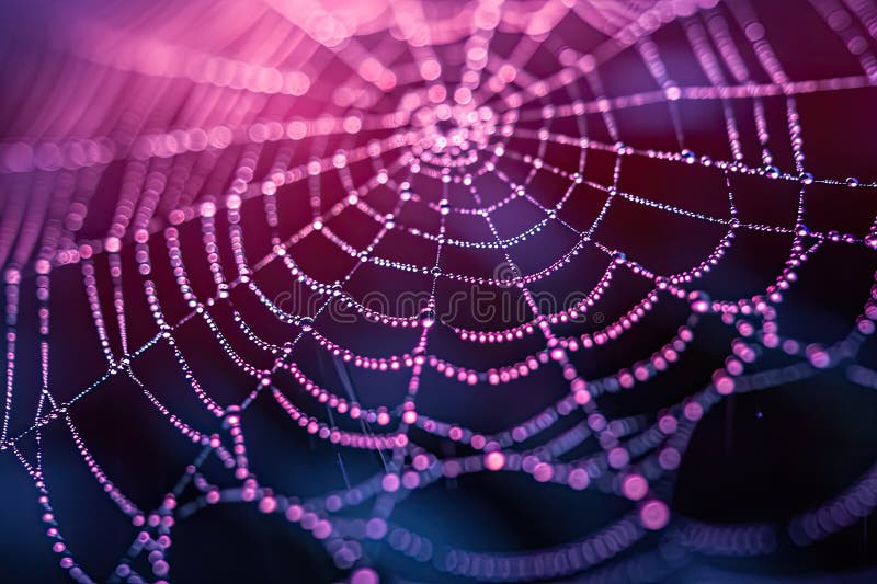 Intricate Abstract Spiderweb Design Stock Illustration - Illustration ...