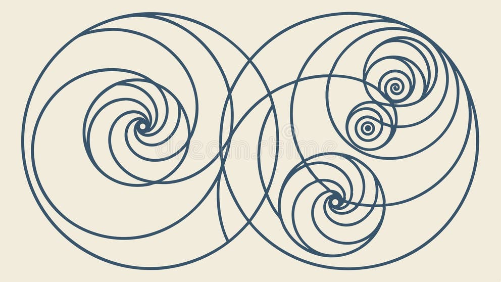 Intricate Abstract Spiral Pattern, Symbolizing Motion Energy Flow ...