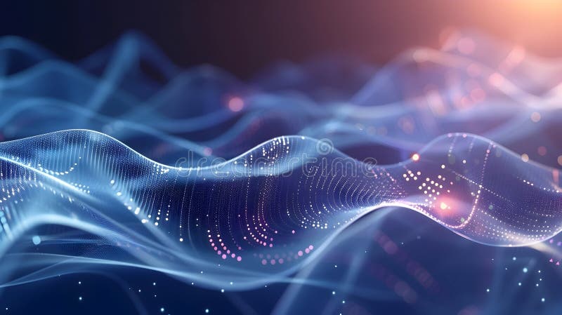 Intricate Abstract Technology Science Background with Organic Shapes ...