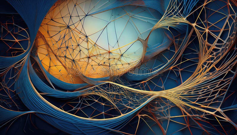 Intricate Abstraction a Dynamic Visual Symphony of Lines and Shapes ...